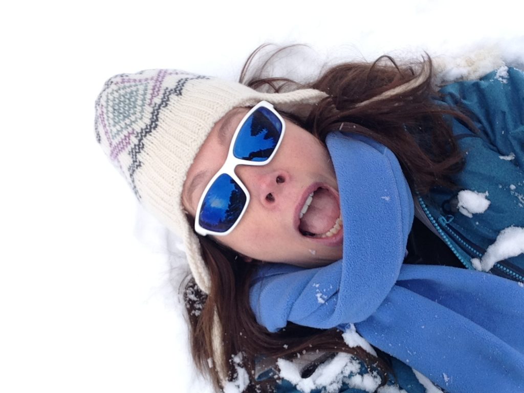 Snowshoeing Moms Snow Angel - Colorado Mountain Mom